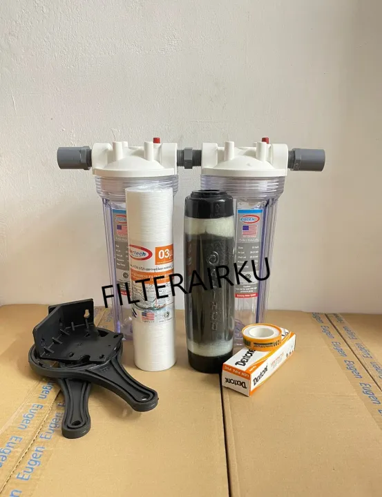 Paket Filter Air Clear 2 Housing Sedimen + Karbon Aktif 10" | Lazada Indonesia