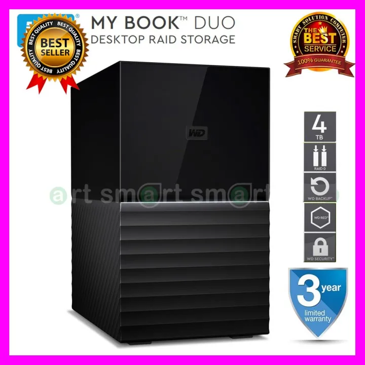 [ลด 159.-โค้ด SMARTM59] WD My Book Duo 4TB (WDBFBE0040JBK) Desktop RAID Storage คอมพิวเตอร์ มือ ...