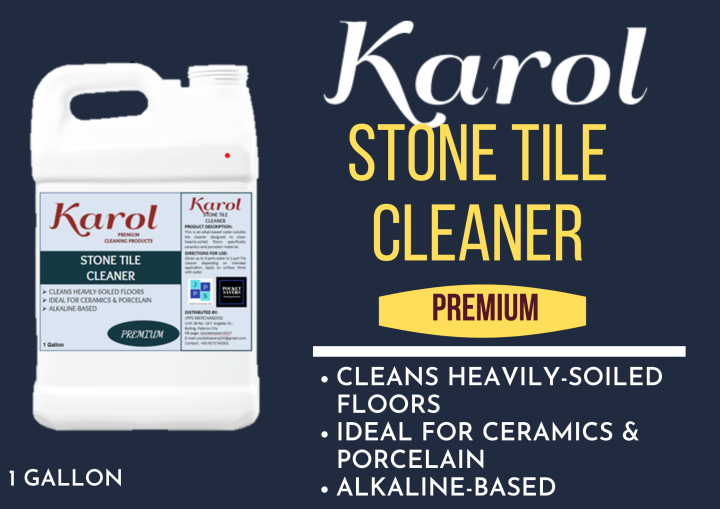 KAROL Stone Tile Cleaner 1 Gallon (Ceramic, Porceramic, Porcelain ...