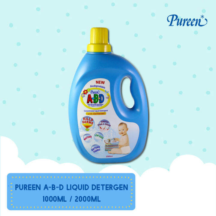 [ ORIGINAL ] Pureen A-B-D Liquid Detergen 1000ml / 2000ml, 2000ml | Lazada