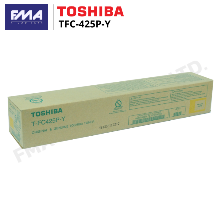 TOSHIBA e-STUDIO หมึกเครื่องถ่ายเอกสารสีเหลือง TFC-425P-Y สำหรับรุ่น ...