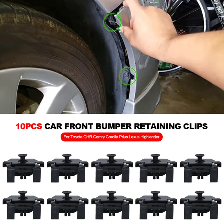 RacingCar 10Pcs Car Front Bumper Retaining Clips Fender Retainer ...