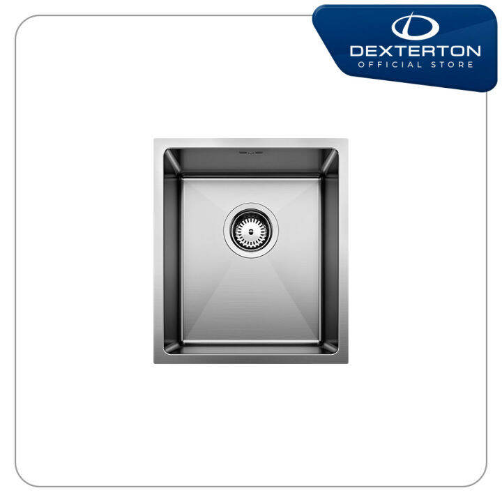 Blanco QUATRUS 340-IU Stainless Steel Brushed Kitchen Sink/Single Bowl ...