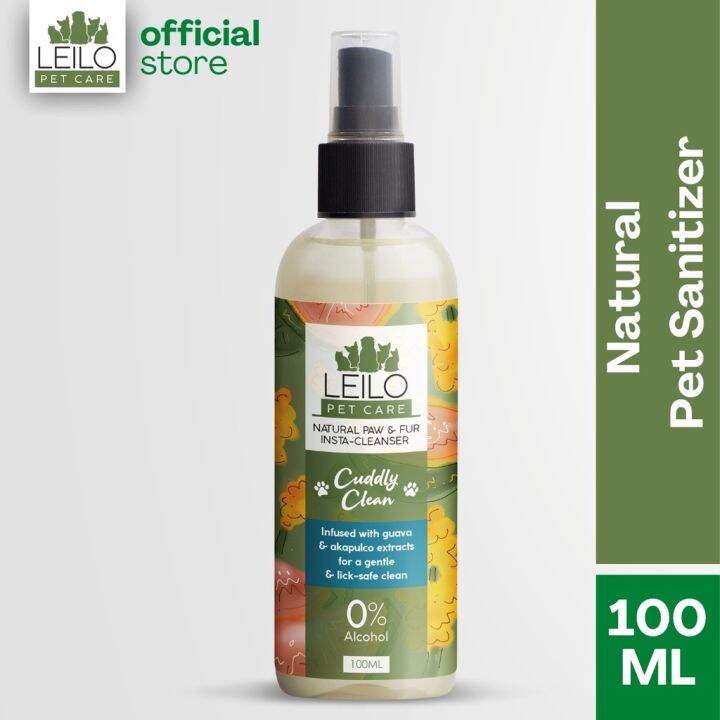 LEILO PET CARE Natural Pet Sanitizer, Gentle and Lick-Safe Clean, 100ml | Lazada PH