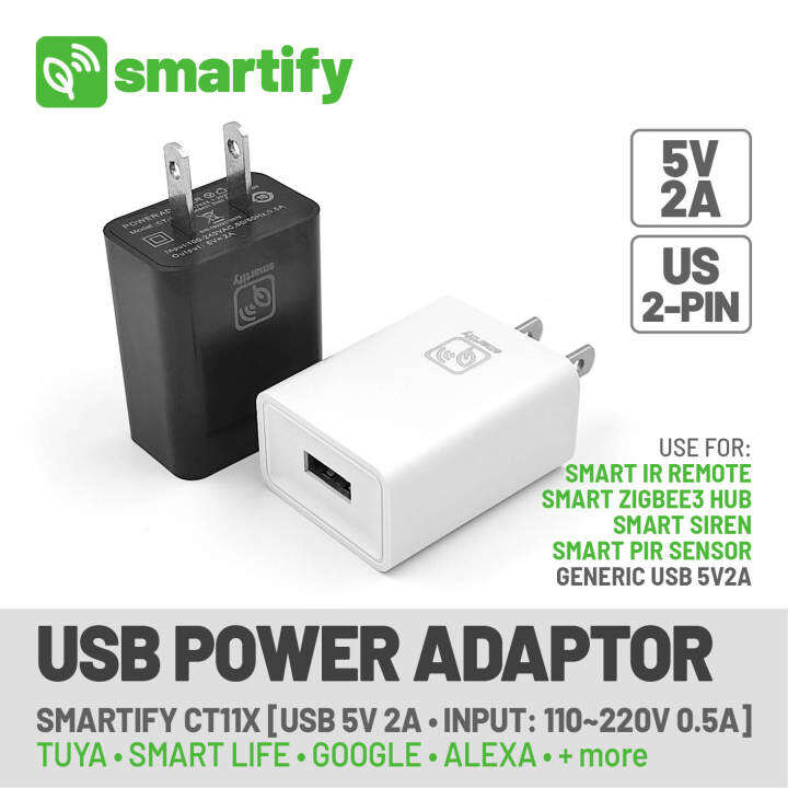 [SPARE PARTS] SMARTIFY USB POWER ADAPTOR (5V 2A 110-220V) MSCX PSO MISC-CT11X | Lazada PH