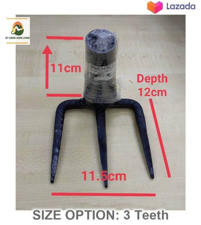 Heavy Duty Riverted Teeth Rake - Sturdy Garden Grass Rake and Pencakar ...