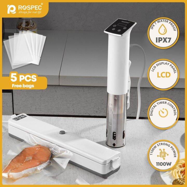 ROSPEC IPX7 1100W Sous Vide Cooker Immersion Circulator การทำอาหารที่ ...