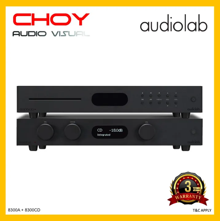 Audiolab 8300A Integrated Amplifier + Audiolab 8300CD CD Player | Lazada