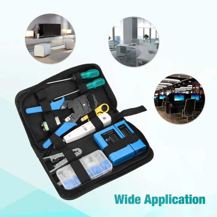 OKDEALS Cable Network Crimping Tools LAN RJ45 Hand Tools Crimping Tools ...