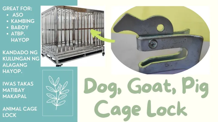 Dog, Goat, Pig Animal Cage Lock - Heavy Duty Thick Metal Quality ...