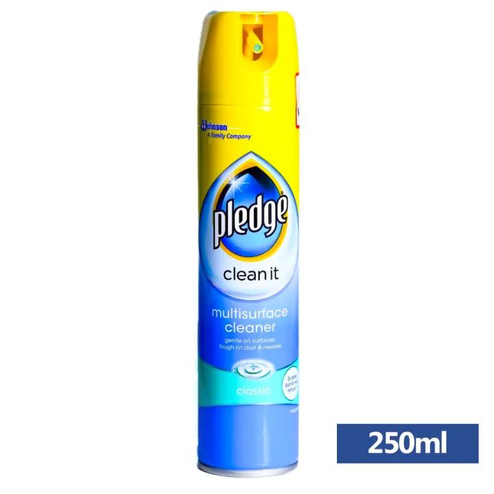Pledge Clean it Aerosol Multi- Surface Cleaner in Classic, 250ml ...