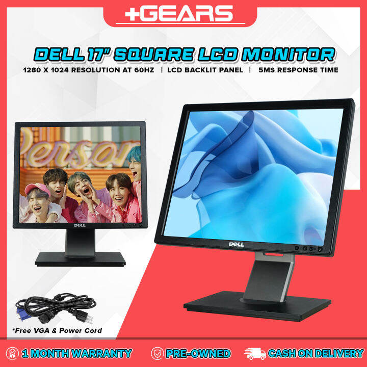 Dell Monitor 17"/ 19" inch Square LCD | Free VGA and Power Cord | We ...