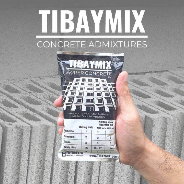 TibayMix Super Concrete 140g sachet (Admixture/Superplasticizer ...