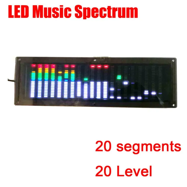 Multicolor LED Music Spectrum Display Analyzer CAR MP3 Amplifier Audio ...