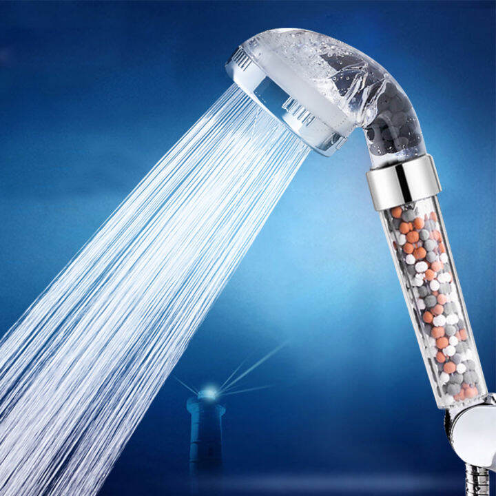 Ionic Mineral Anion Shower Head High Pressure Rainfall Bathroom