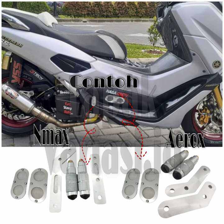 PAKET VARIASI NMAX AEROX / FOOTSTEP UNDERBONE + DIFFUSER AIR VENTILATOR ...