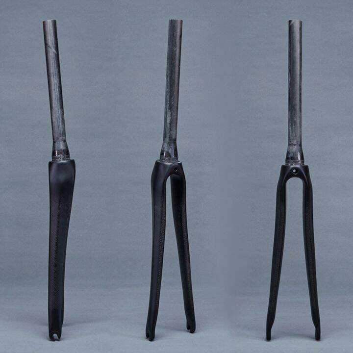 Full Carbon Fiber Bike Road Fork 700C Bicycle Front Fork Rigid Cycling ...