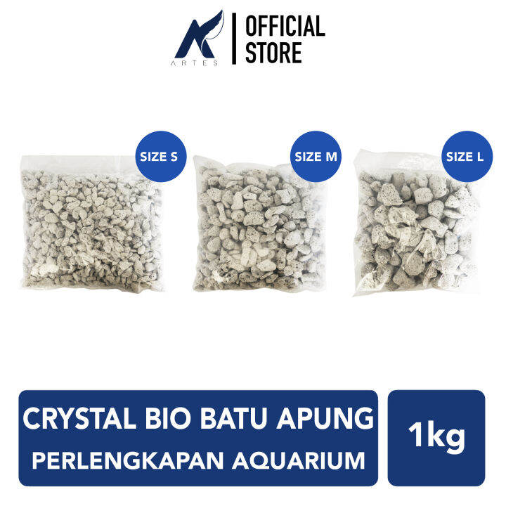 CRYSTAL BIO BATU APUNG Media Tanam Anggrek Filter Aquarium-Akuarium ...