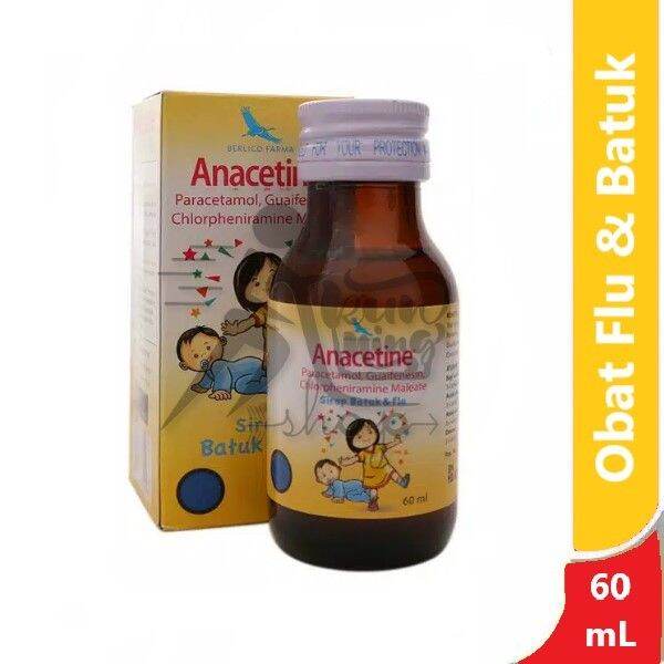Anacetine Sirup 60 mL - obat batuk pilek demam anak | Lazada Indonesia