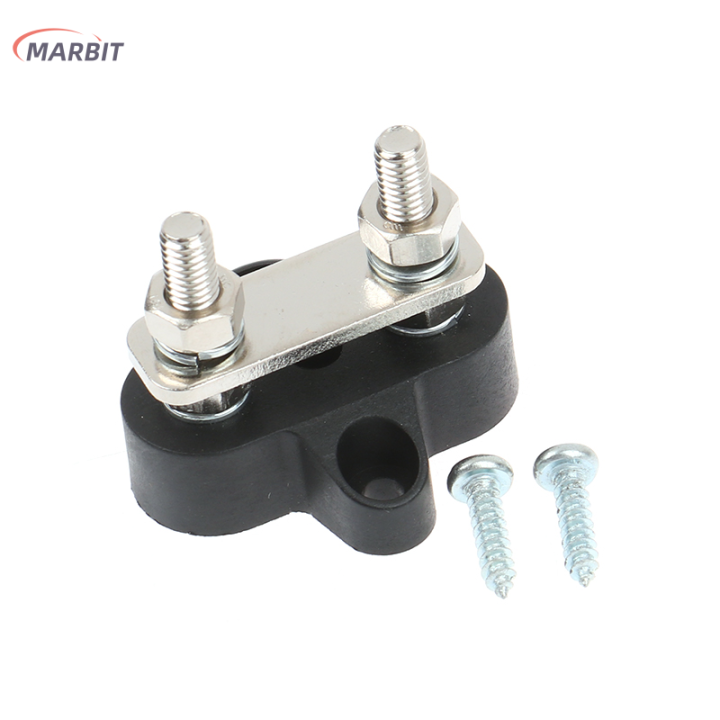 MARBIT 1/4" 5/16" Terminal Block Studs M6 M8 12V 24V Junction Block Bus Bar Insulated Dual Heavy ...
