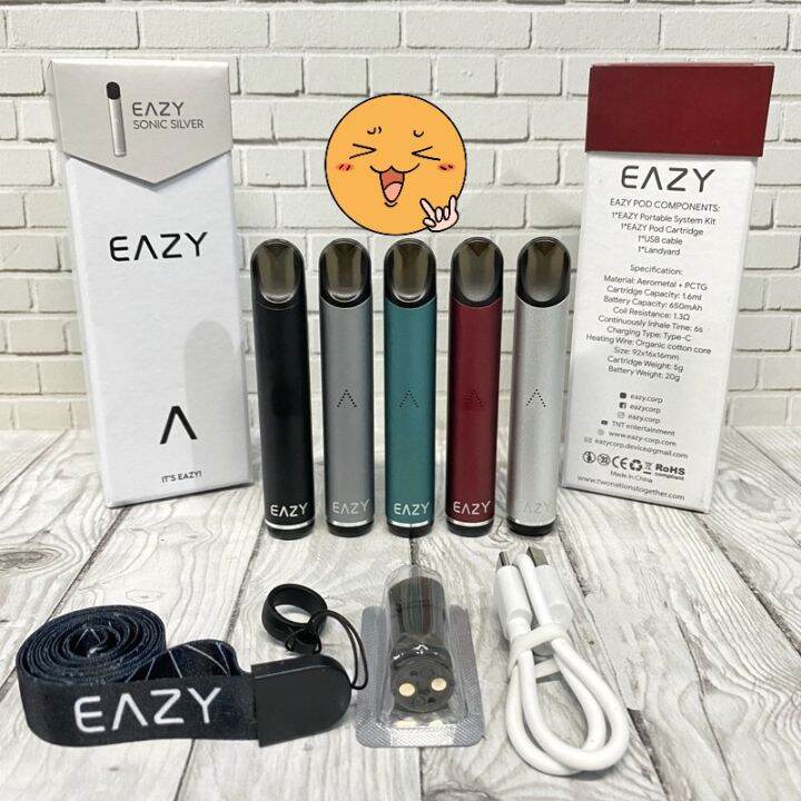 PODS EAZY ORIGINAL SAMA PERCIS MERK KUY SIAP PAKAI GERATIS LIQUIDS 60ML ...