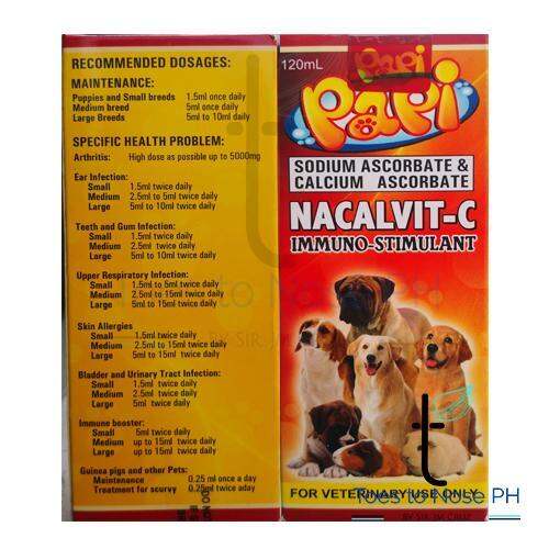 Papi Nacalvit-C Immuno Stimulant Sodium Ascorbate & Calcium Ascorbate ...