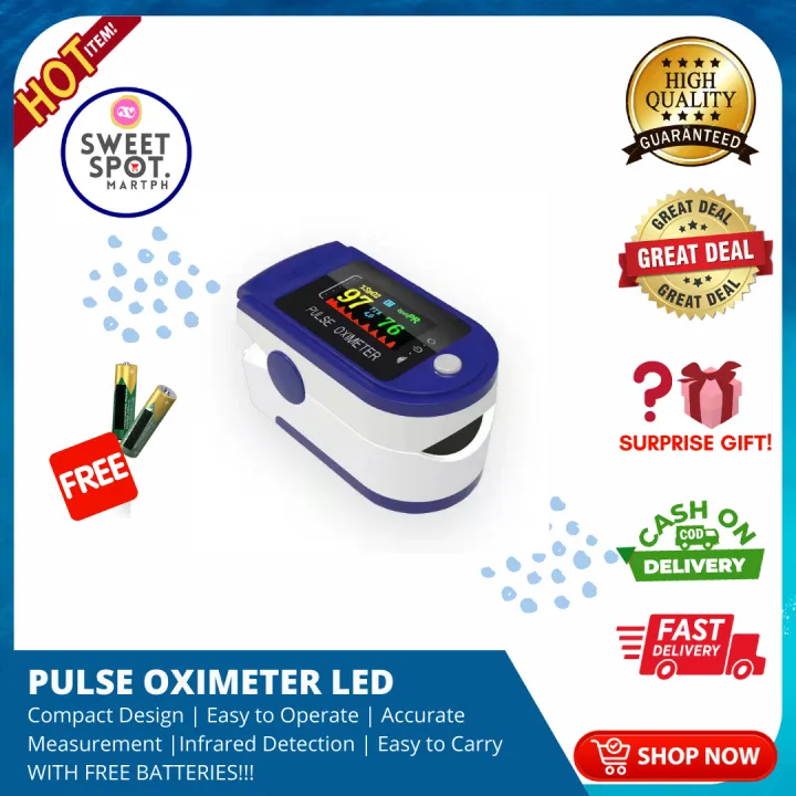 SWEETSPOT.MARTPH PULSE OXIMETER, LED Digital Fingertip Pulse Oximeters ...