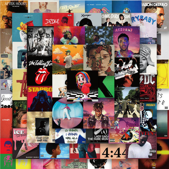 10/55pcs POP Singer Album Poster Cover Taylor Swift Rapper Stickers ...