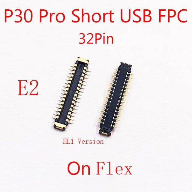 5ชิ้นที่ชาร์จ Usb คอนเนคเตอร์ Fpc บนเมนบอร์ดสำหรับ Huawei P30 Pro P30pro จอแสดงผล Lcd Flex 40 32 ...