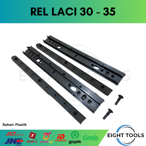 Rel laci Plastik ukuran 30-35 cm / Rel Laci Hitam / Rel Laci Set ...