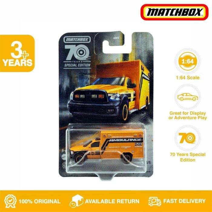 Matchbox 70 Years Special Edition Ram Ambulance - Orange | Lazada Indonesia