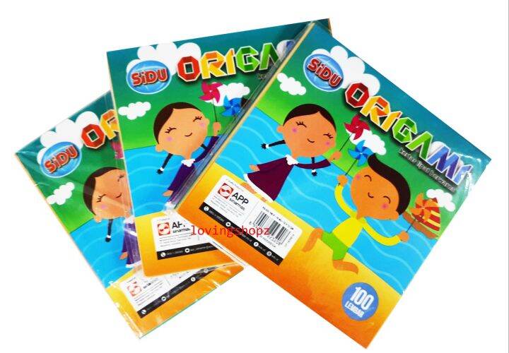 Kertas Origami Kecil, Origami Kertas Lipat 12x12 Polos Sidu (Sinar ...