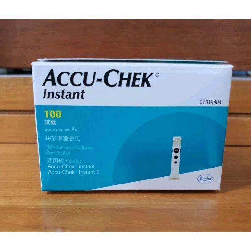 (วันหมดอายุ: สิงหาคม 27, 2024) Accu Chek Accuchek Instant 100's Test ...