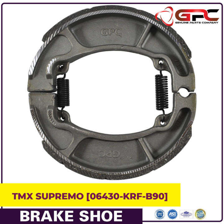 GPC Honda TMX Supremo Front/Rear Brake Shoe Set [06430-KRF-B90] | Lazada PH