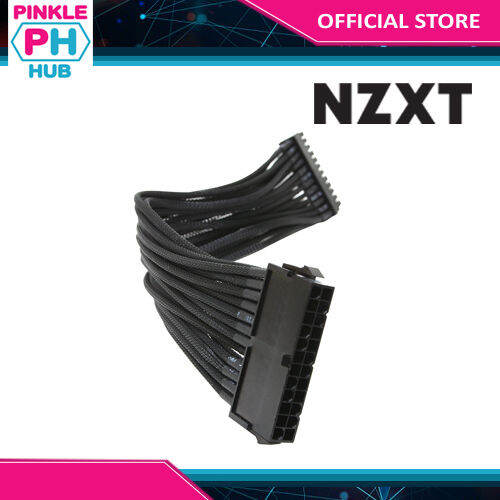 PinkleHub NZXT 24-Pin Motherboard Extension Cable (CB-24P - Black ...