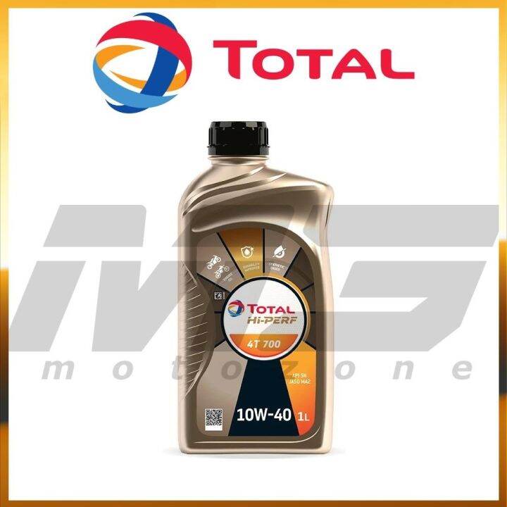 Total Hi-Perf 4T 700 10w 40 Synthetic Based Motorcycle Engine Oil 1L ...