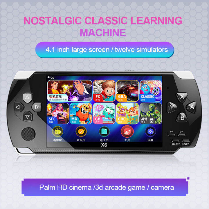 For X6 PSP Handheld Game Console Mp5 Mp4 Player Real 8gb Game Camera Video With Screen For ...