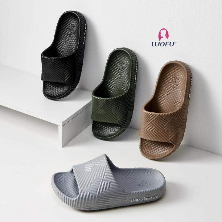 LUOFU Men EVA Slides Slippers E6227-E01M | Lazada