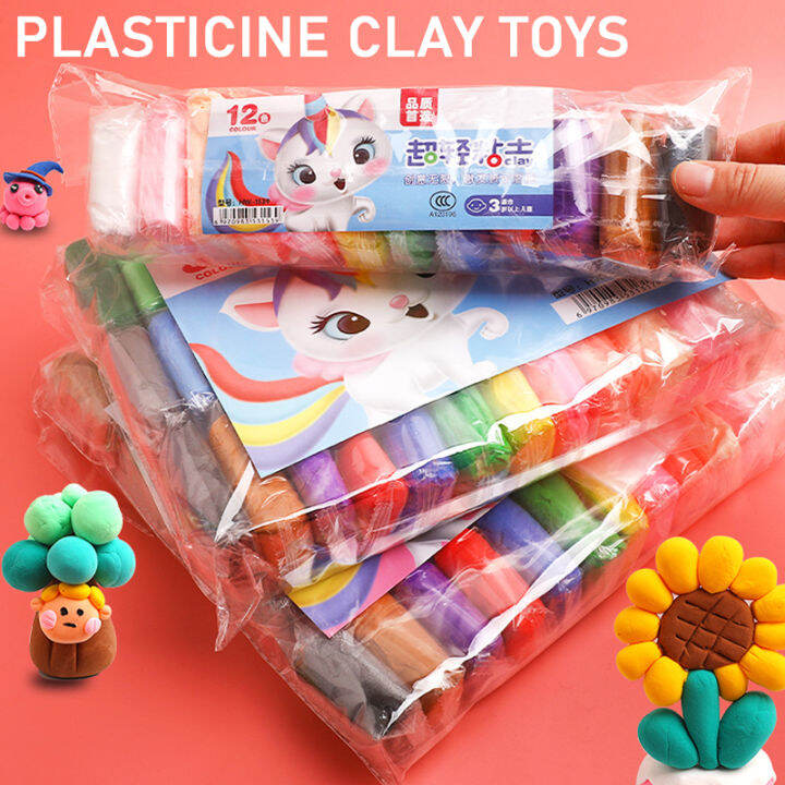 36 Colors Ultra Lightweight Air-Drying Modeling Clay Plasticine Set ...