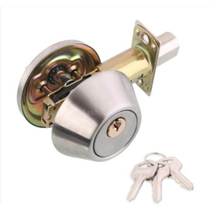 V HORSE HOME DOOR DEADBOLT SINGLE CYLINDER SECURITY LOCK W/KEYS 101 ...