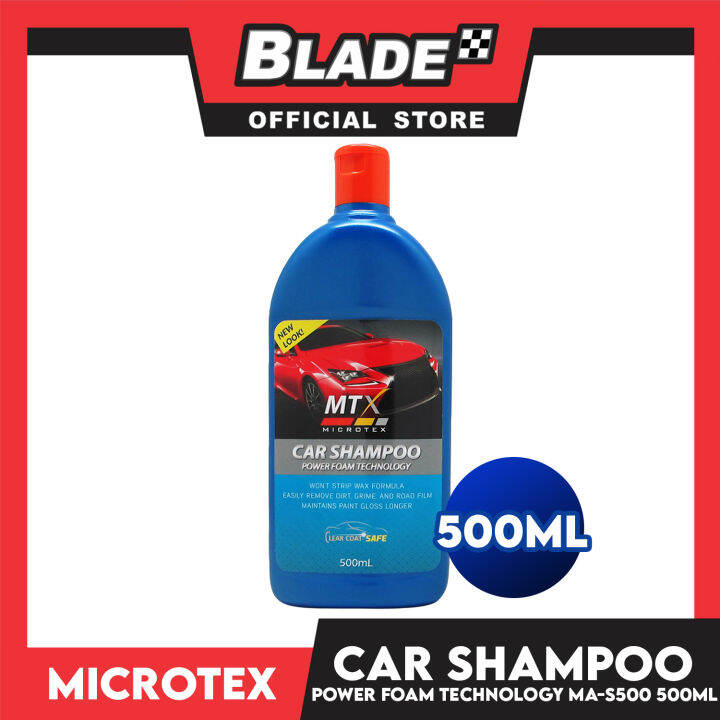 Microtex Car Shampoo Power Foam Technology MA-S500 500ml | Lazada PH