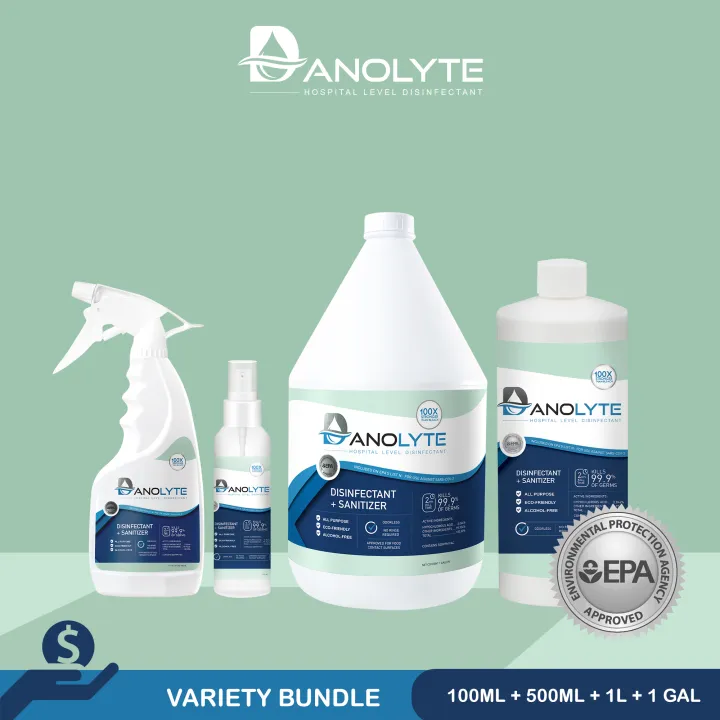 100 mL + 500 mL + 1 liter + 1 Gallon Danolyte® BUNDLE, All-Purpose ...