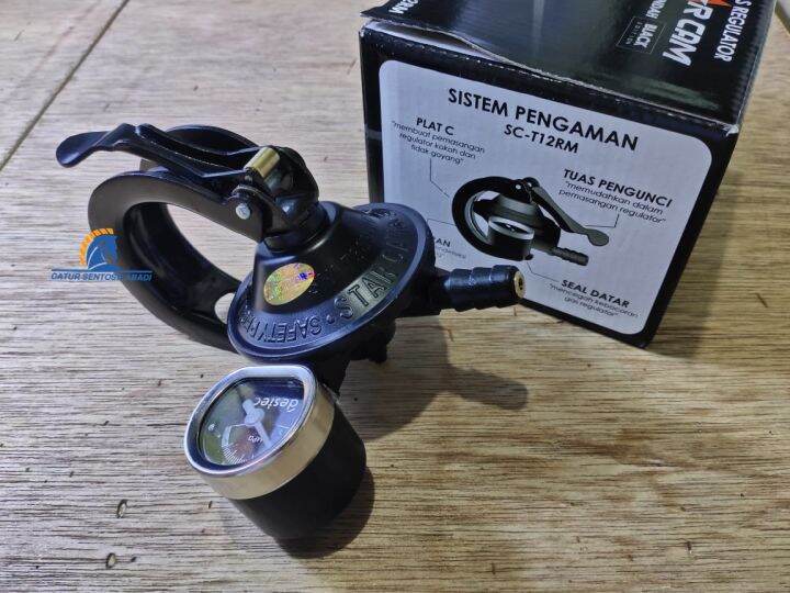Kepala Regulator Gas STARCAM DESTEC + Meter SC-T12RM BLACK EDITION ...