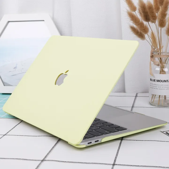 Apple Macbook Hardshell case MATTE LIGHT YELLOW with LOGO CUT A1708 ...