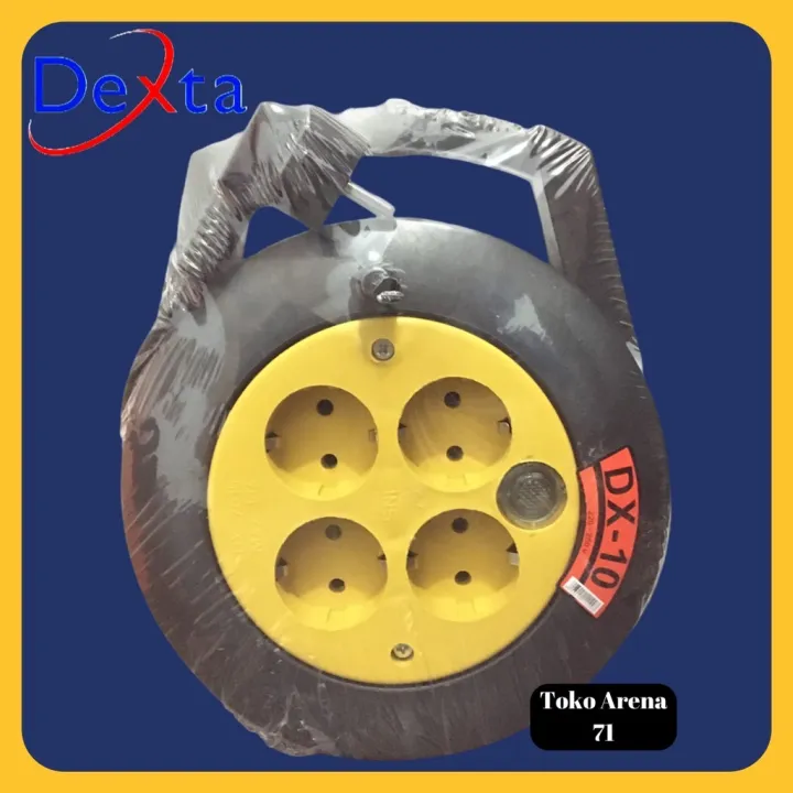 Kabel Rol / Kabel roll / Kabel Gulung Dexta Lubang 4 DX-10 + Lampu ...