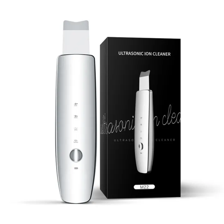 Ultrasonic Facial Scrubber Deep Face Cleaning Machine 4 Modes Peeling ...