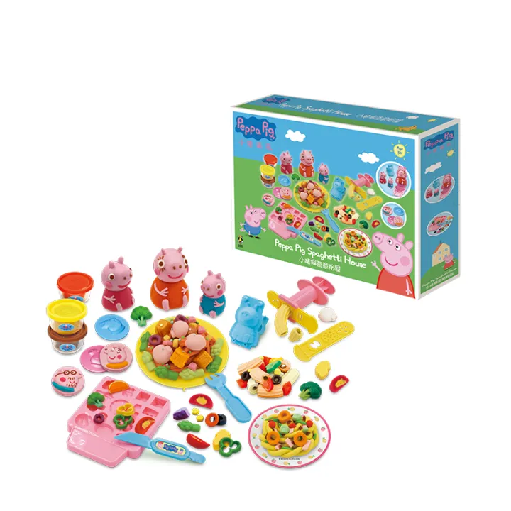 Peppig Piggy Paige Colored Clay Spaghetti House Spaghetti Set Children ...