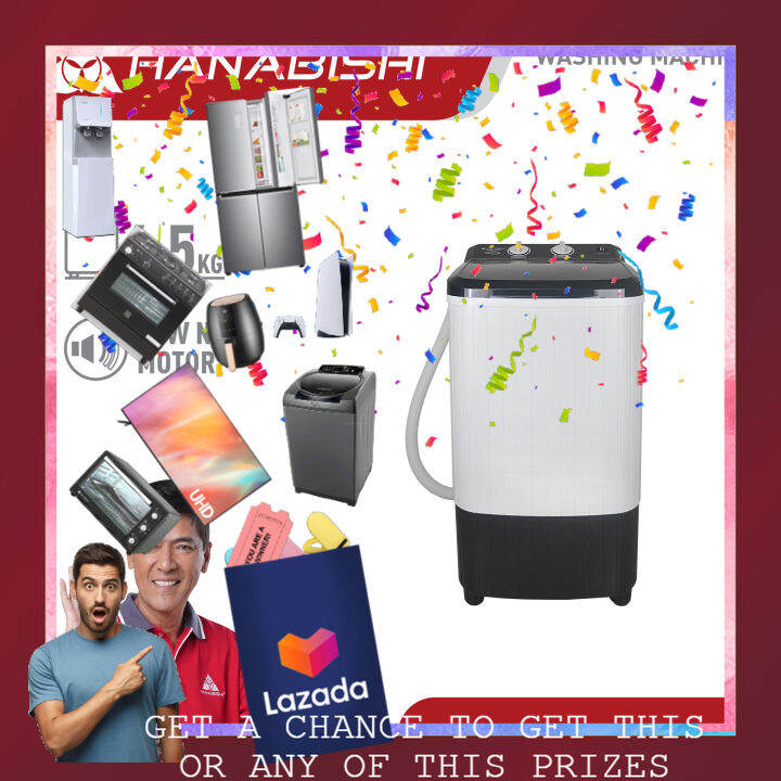Hanabishi Washing Machine HWMBD165BLK | Lazada PH