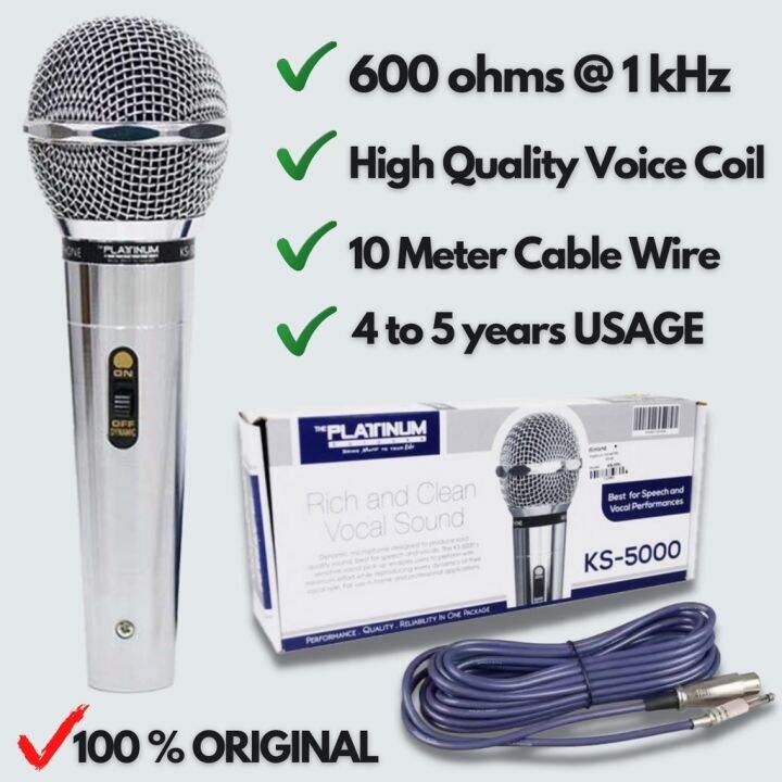 ORIGINAL KS-5000 PLATINUM 10 METER WIRE WITH FREE FOAMS | Lazada PH