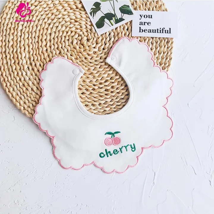 Baby-Bala Cottonผ้ากันเปื้อนเด็กแผ่นรองป้อนอาหารเย็บปักถักร้อยทารก ...